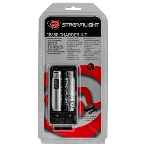 STREAMLIGHT 18650 Charger Kit - USB (Incl two 18650 Battery)