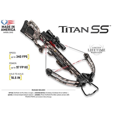 TENPOINT 17 Titan SS Crossbow Pkg w/3X Proview 2
