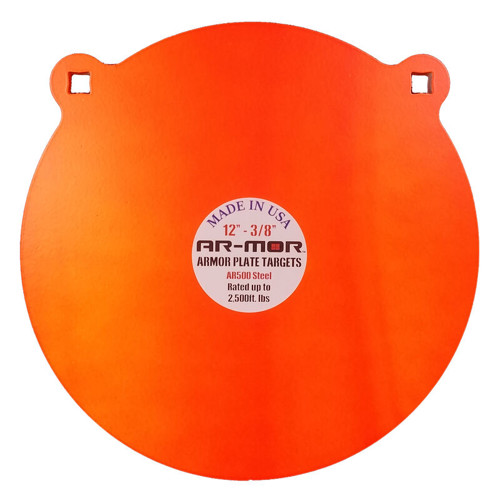 AR-MOR TARGETS 12 x 3/8" Round Gong Armour Plate Target