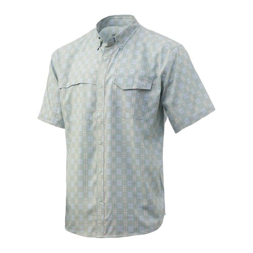 HUK Tide Point Fish Plaid Short Sleeve