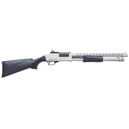 CITADEL Mariner 12 Gauge 3" 18.5" 4+1 Pump Shotgun | Nickel + Black ...