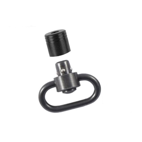 OUTDOOR CONNECTION Push Button Swivel Set 1" Black Steel