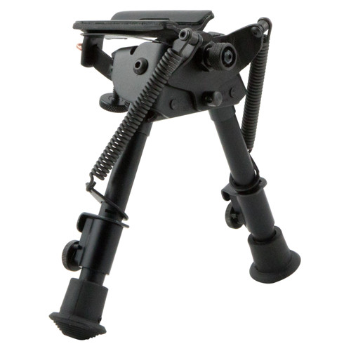 HARRIS BIPODS BR Swivel Stud 6"-9" Black Steel Rubber Feet