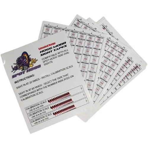 SPOT HOGG Sight Tapes, Extended Range, Red