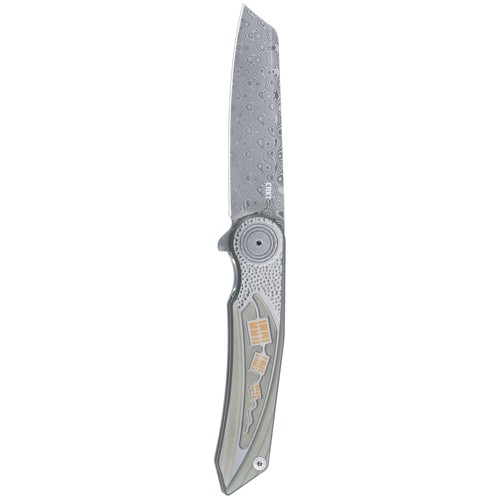 CRKT Fortuitous Liner Lock Folding EDC Pocket Knife - Green w/ Titanium ...