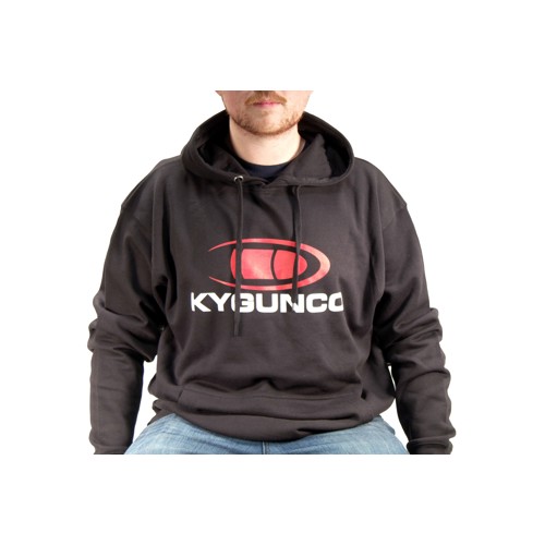 KYGUNCO LOGO HOODIE - Black w/ Red & White Logo